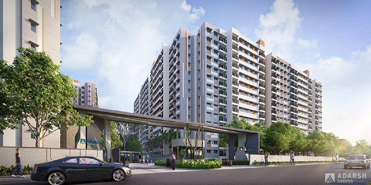 Booking Open For Adarsh Greens | 1 and 2 BHK Apartments For Sale in ...