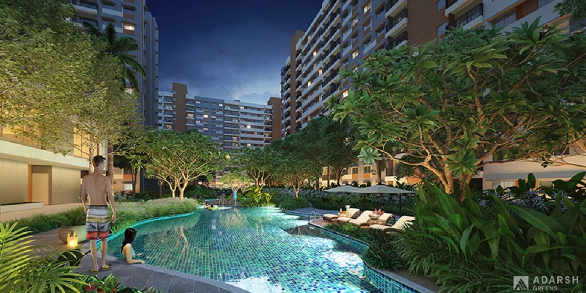 Booking Open For Adarsh Greens | 1 and 2 BHK Apartments For Sale in ...